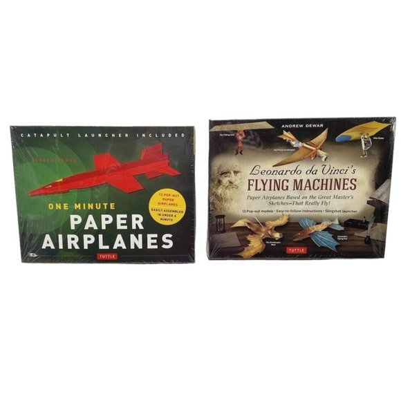 TUTTLE | Toys | Leonardo Da Vincis Flying Machines Kit 3 Popout ...